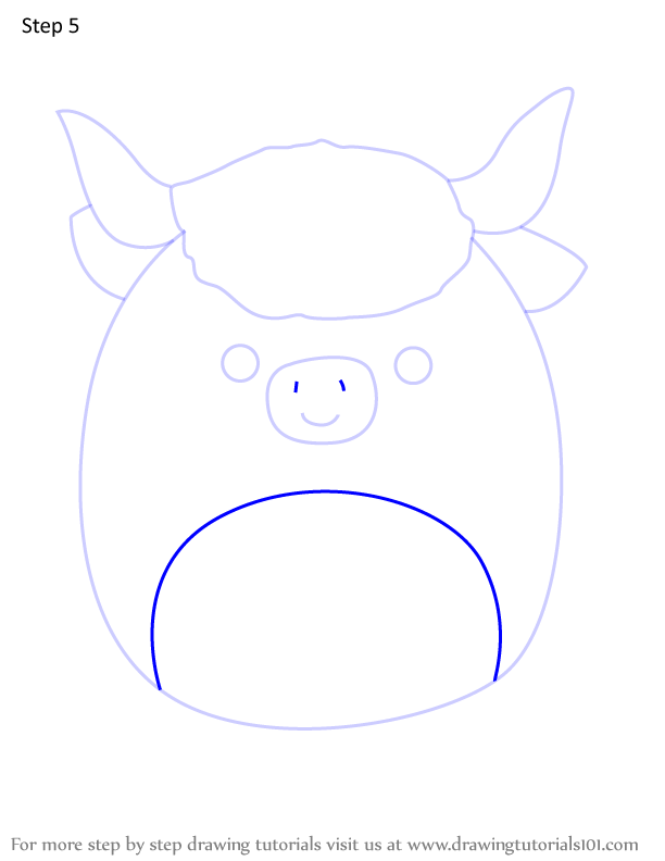 How to Draw Dagnus the Highland Cow from Squishmallows (Squishmallows ...