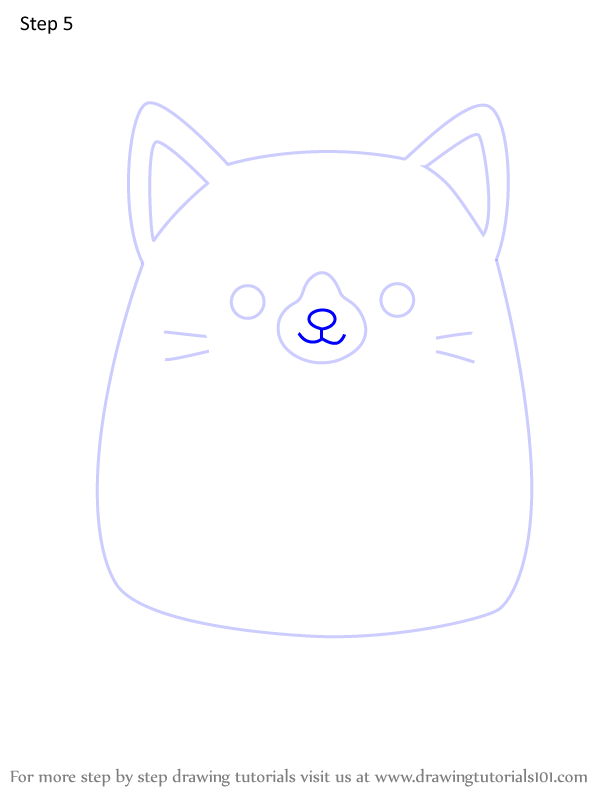 How to Draw Danielito the Cat from Squishmallows (Squishmallows) Step ...