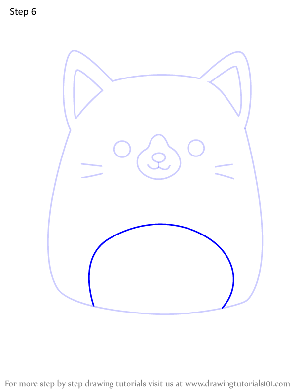How to Draw Danielito the Cat from Squishmallows (Squishmallows) Step ...