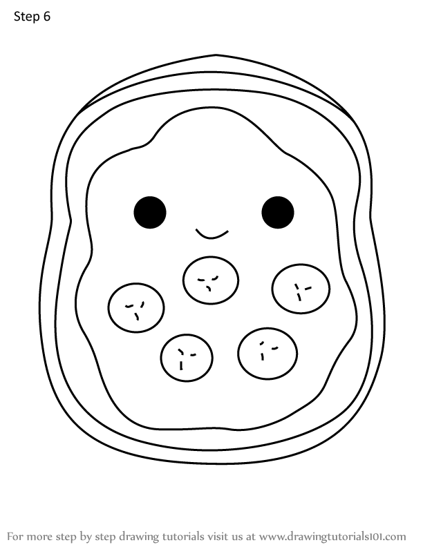 How to Draw Danilo the Choco-Banana Toast from Squishmallows ...