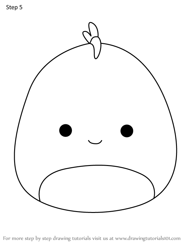How to Draw Darex the Dinosaur from Squishmallows (Squishmallows) Step ...