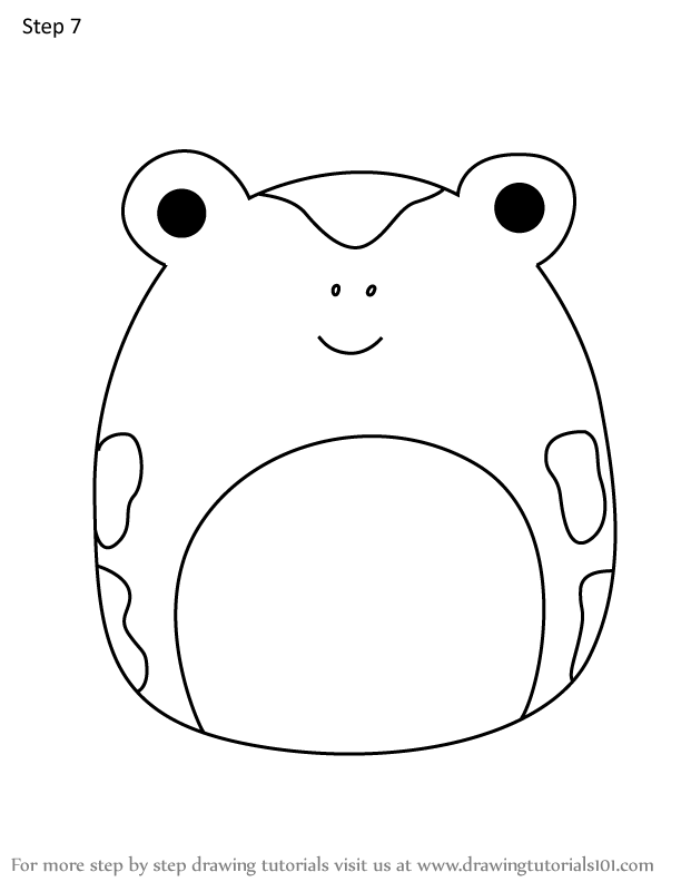 How to Draw Dear the Dart Frog from Squishmallows (Squishmallows) Step ...