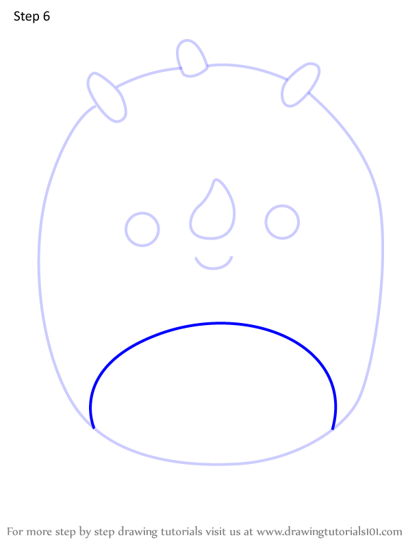 How to Draw Derek the Dinosaur from Squishmallows (Squishmallows) Step ...