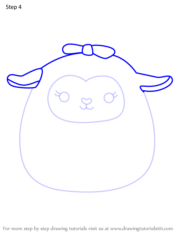 How to Draw Emela the Lamb from Squishmallows (Squishmallows) Step by Step | DrawingTutorials101.com