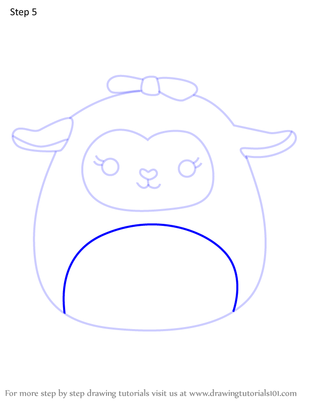 How to Draw Emela the Lamb from Squishmallows (Squishmallows) Step by Step | DrawingTutorials101.com
