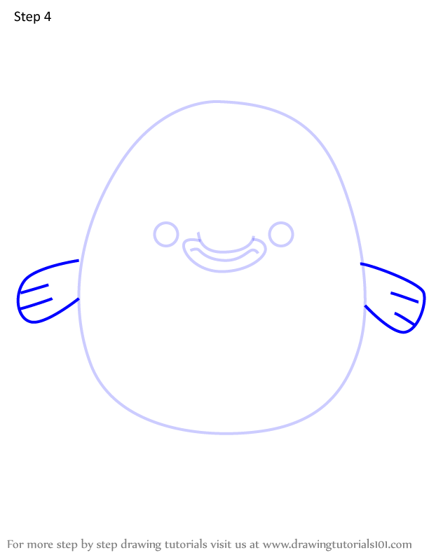 How to Draw Eric the Blobfish from Squishmallows (Squishmallows) Step by Step ...