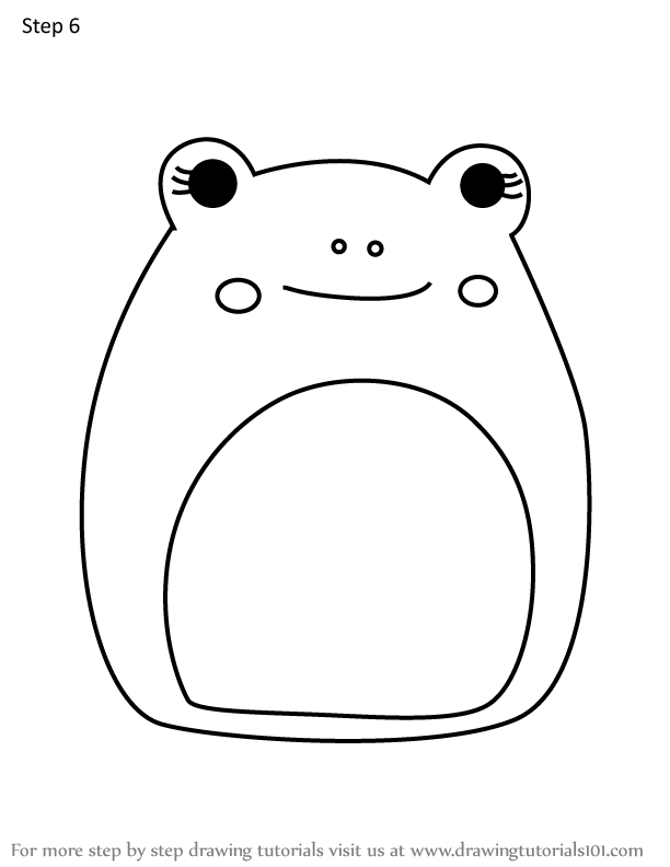 How to Draw Fanina the Frog from Squishmallows (Squishmallows) Step by ...