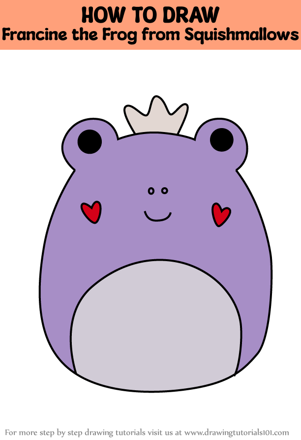 How to Draw Francine the Frog from Squishmallows (Squishmallows) Step ...