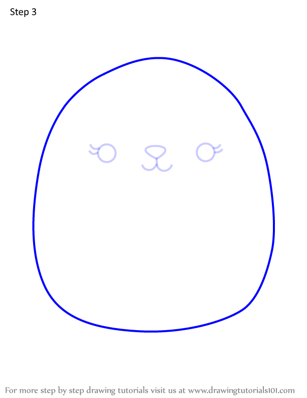 How to Draw Fuyuki the Squirrel from Squishmallows (Squishmallows) Step by Step ...