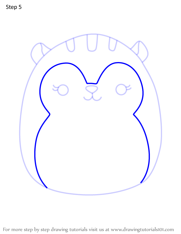 How to Draw Fuyuki the Squirrel from Squishmallows (Squishmallows) Step by Step ...