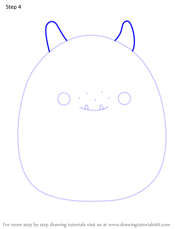 How to Draw Ingo the Monster from Squishmallows (Squishmallows) Step by Step ...