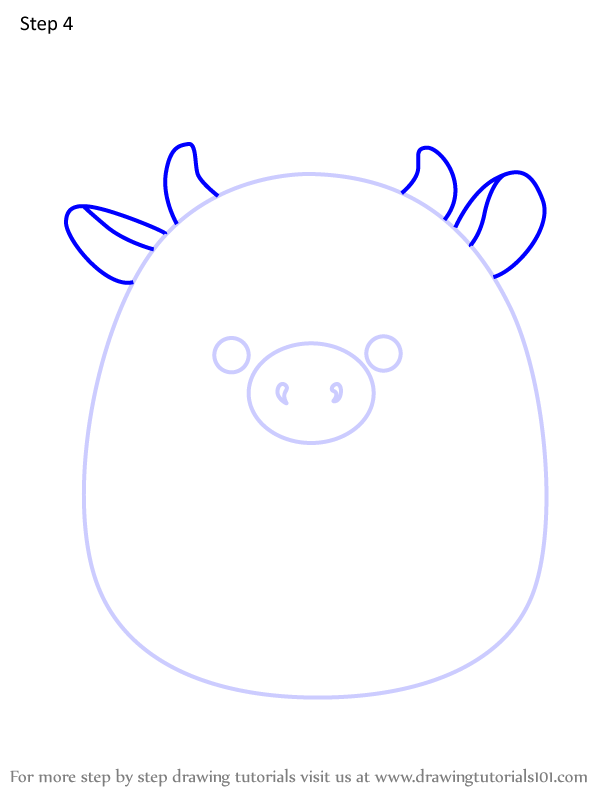 How to Draw Ingred the Cow from Squishmallows (Squishmallows) Step by ...
