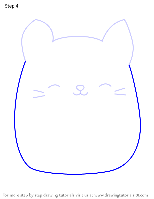 How to Draw Jack the Black Cat from Squishmallows (Squishmallows) Step ...