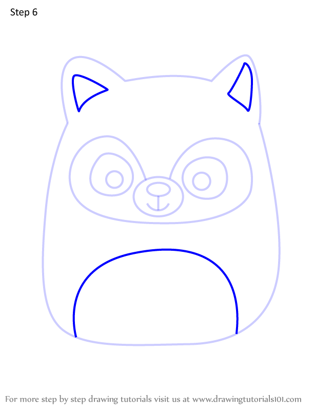 How to Draw Kaitlyn the Lemur from Squishmallows (Squishmallows) Step ...