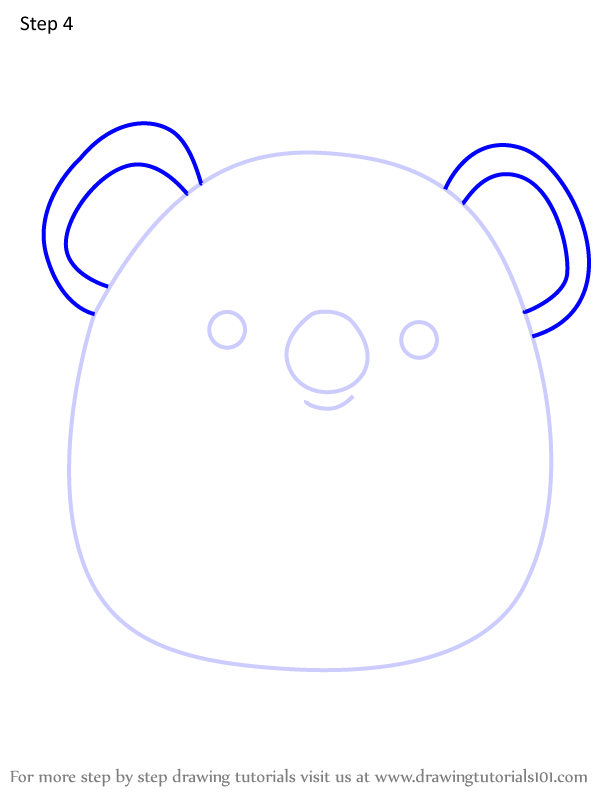 How to Draw Kevin the Koala from Squishmallows (Squishmallows) Step by ...