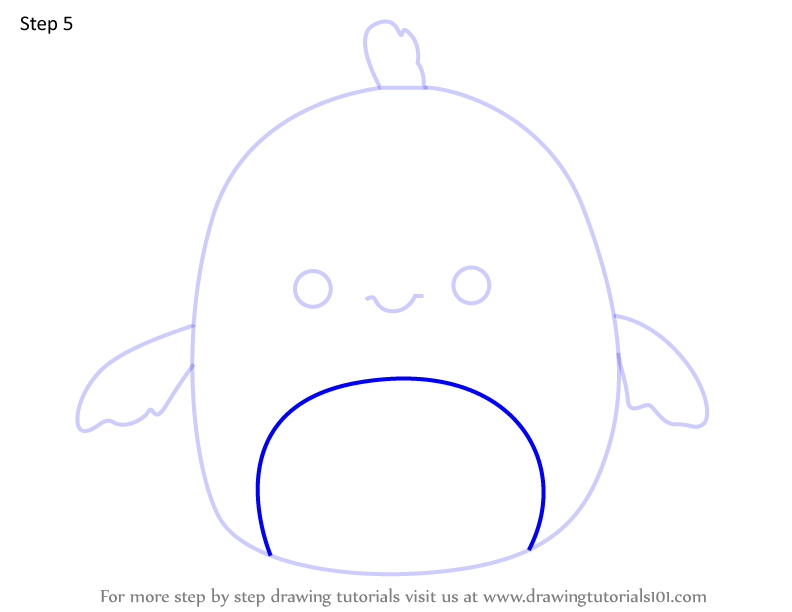 How to Draw Khalil the Koi Fish from Squishmallows (Squishmallows) Step ...