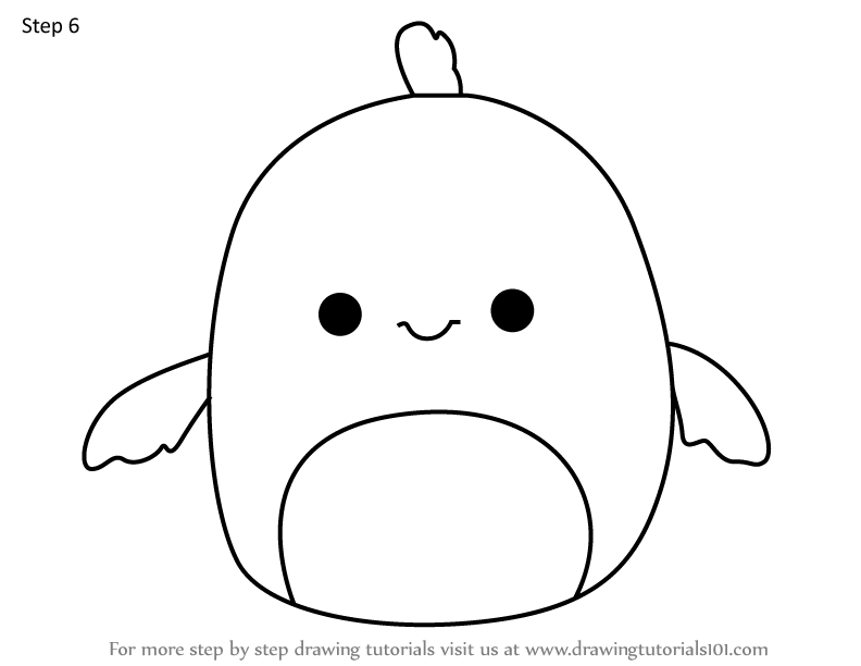 How to Draw Khalil the Koi Fish from Squishmallows (Squishmallows) Step ...