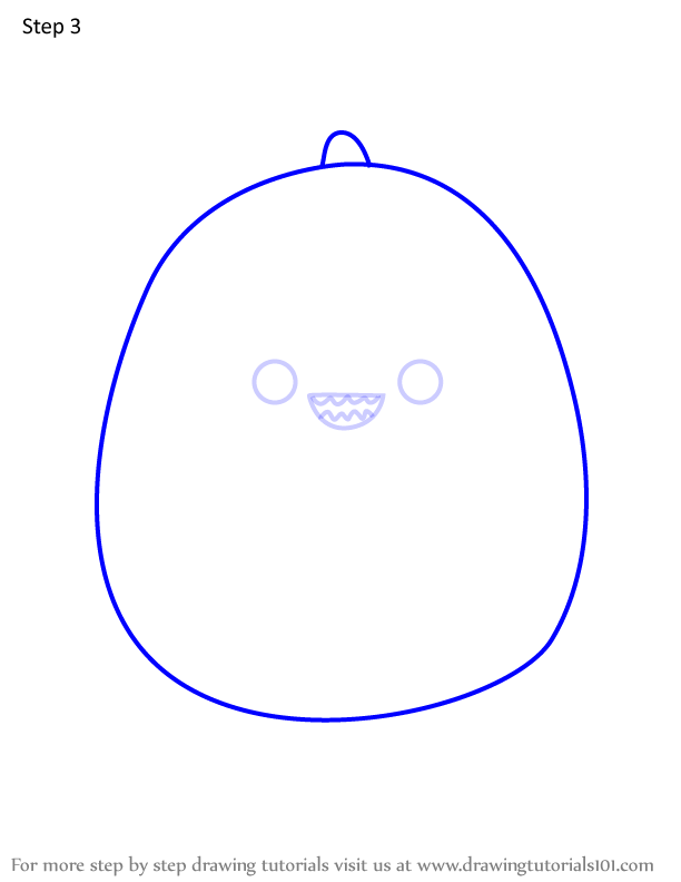How to Draw Kurtz the Piranha from Squishmallows (Squishmallows) Step by Step ...