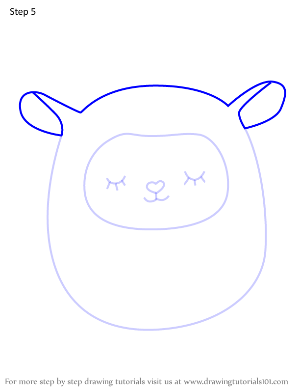How to Draw Lacey the Lamb from Squishmallows (Squishmallows) Step by Step | DrawingTutorials101.com