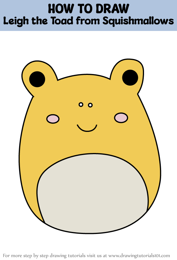 How to Draw Leigh the Toad from Squishmallows (Squishmallows) Step by ...