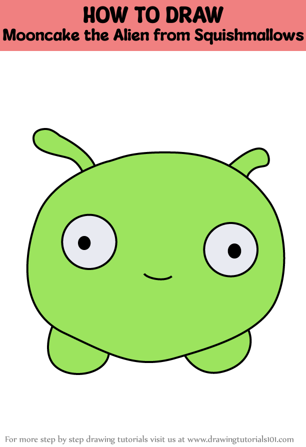 How to Draw Mooncake the Alien from Squishmallows (Squishmallows) Step ...
