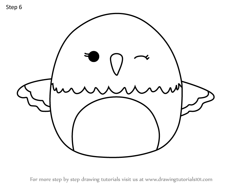 How to Draw Na'lma the Hummingbird from Squishmallows (Squishmallows ...