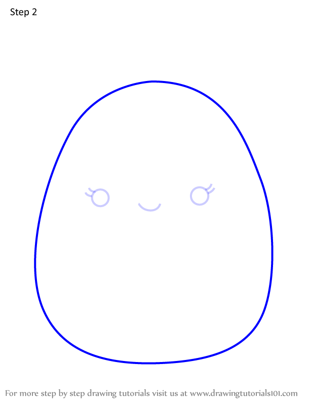 How to Draw Natnat the Alien from Squishmallows (Squishmallows) Step by ...