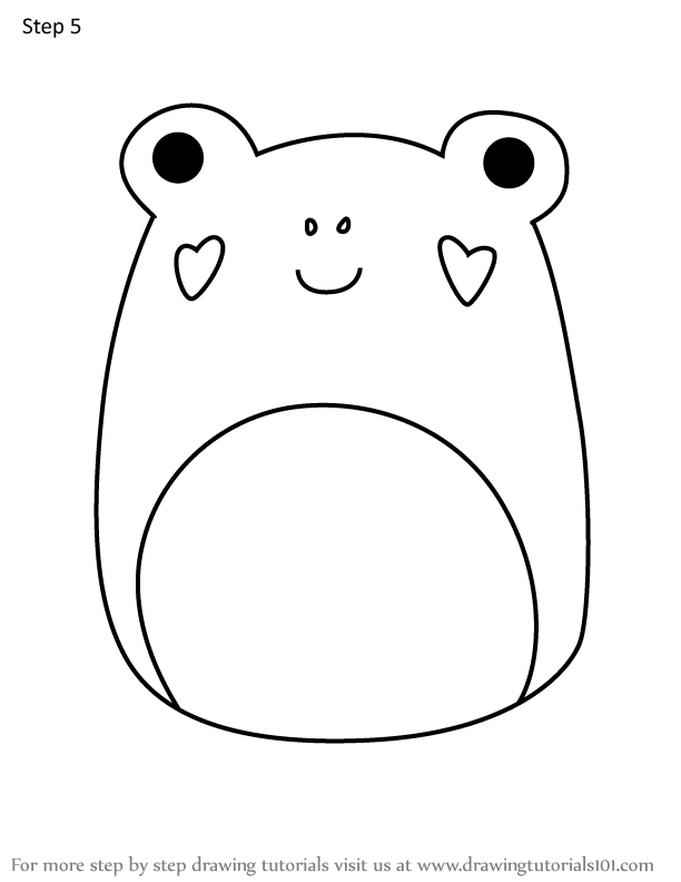 How to Draw Philippe the Frog from Squishmallows (Squishmallows) Step ...