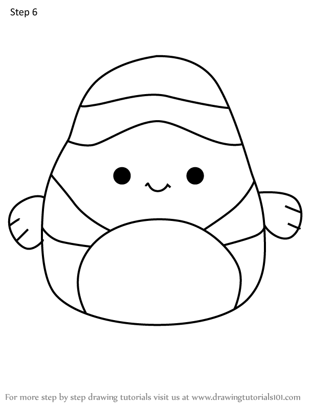How to Draw Ricky the Clownfish from Squishmallows (Squishmallows) Step ...
