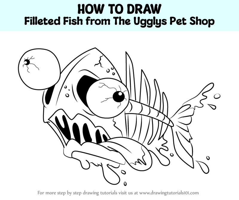 How to Draw Filleted Fish from The Ugglys Pet Shop (The Ugglys Pet Shop ...