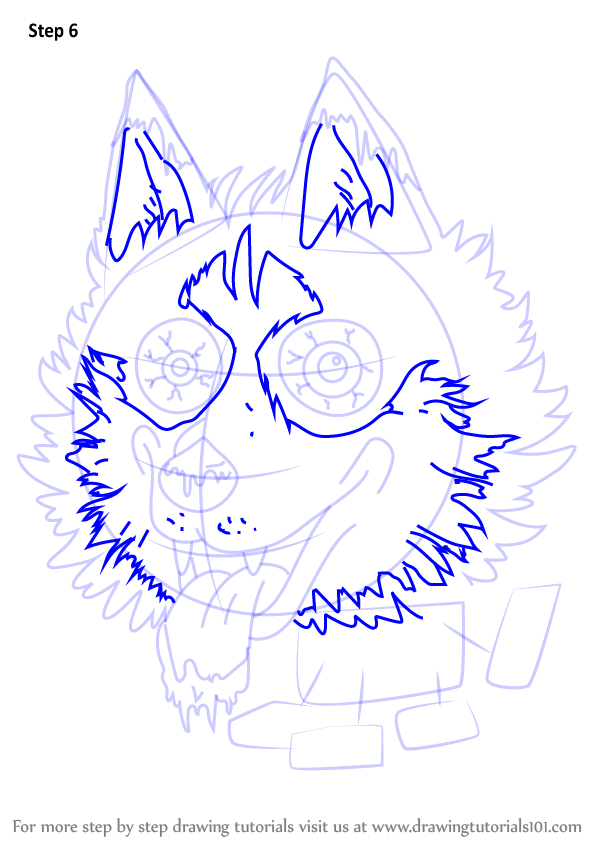 How to Draw Hideous Husky from The Ugglys Pet Shop (The Ugglys Pet Shop ...