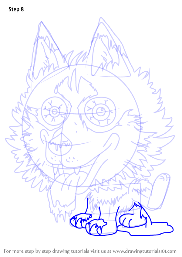 How to Draw Hideous Husky from The Ugglys Pet Shop (The Ugglys Pet Shop ...