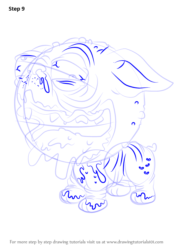 How to Draw Puggly from The Ugglys Pet Shop (The Ugglys Pet Shop) Step ...