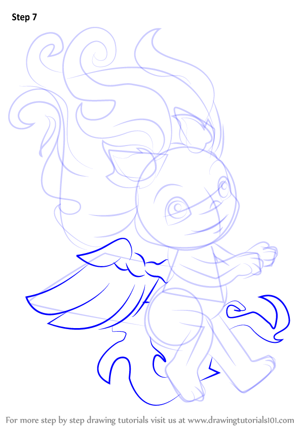 How to Draw Flare from The Zelfs (The Zelfs) Step by Step ...
