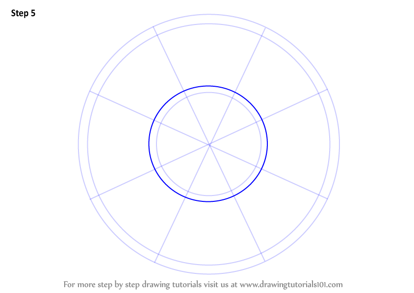 How to Draw a Lifesaver Wheel (Boats and Ships) Step by Step ...
