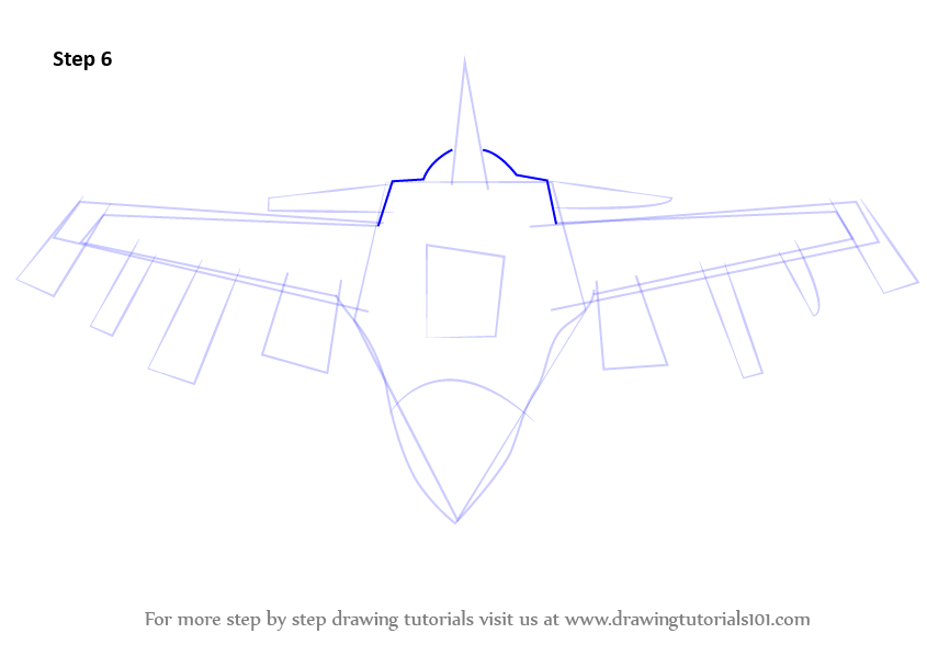 How to Draw F16 Fighting Falcon (Fighter Jets) Step by Step ...