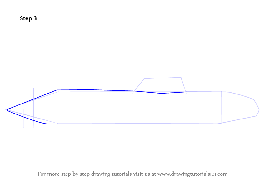 How to Draw a Submarine (Military) Step by Step | DrawingTutorials101.com