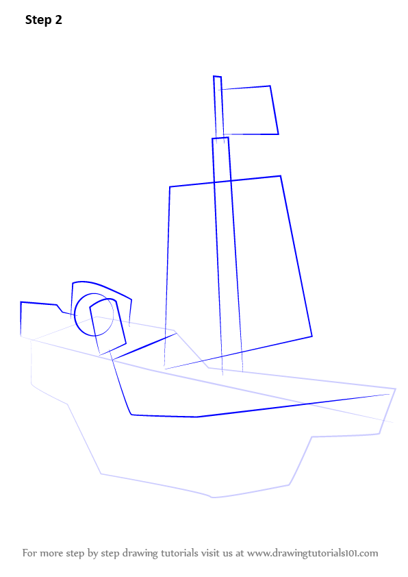 How to Draw a Pirate Ship (Other) Step by Step | DrawingTutorials101.com