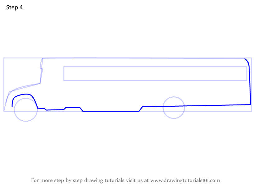 How to Draw a School Bus (Other) Step by Step | DrawingTutorials101.com