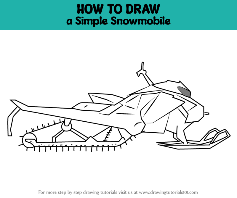 How to Draw a Simple Snowmobile (Other) Step by Step ...