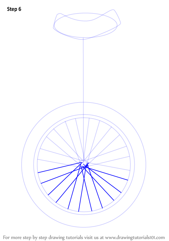 How to Draw a Unicycle (Other) Step by Step | DrawingTutorials101.com