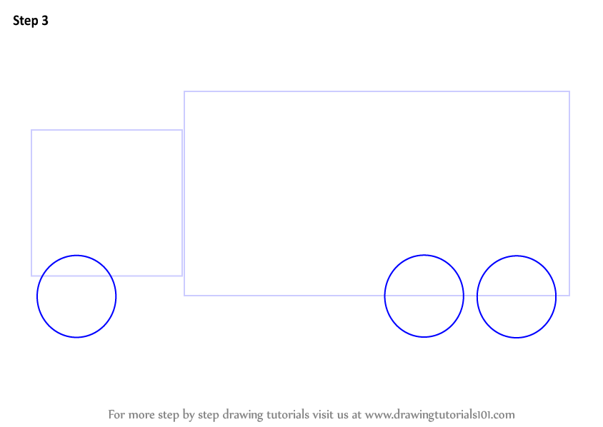 How to Draw a Truck (Trucks) Step by Step | DrawingTutorials101.com
