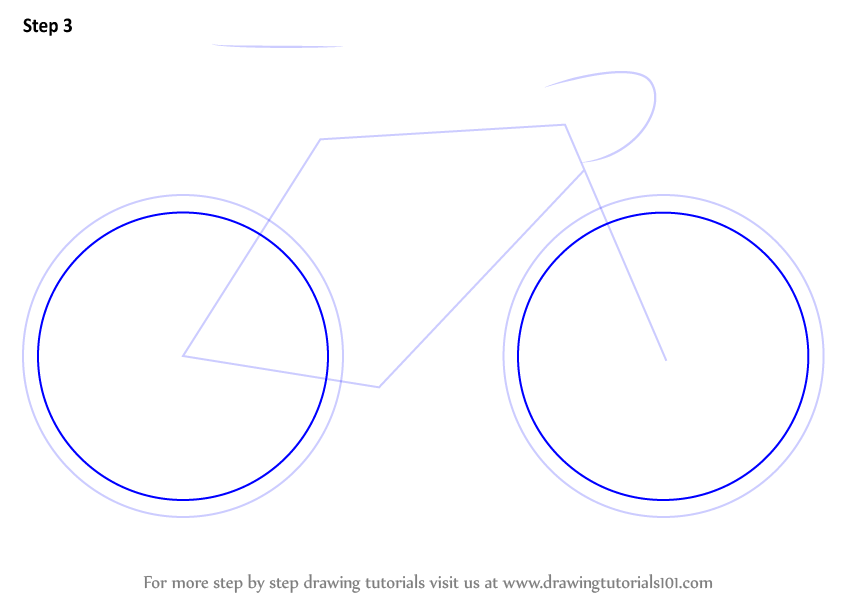 How to Draw a Bike (Two Wheelers) Step by Step | DrawingTutorials101.com