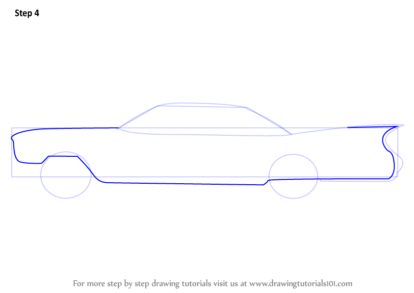 Cadillac Outline Drawing