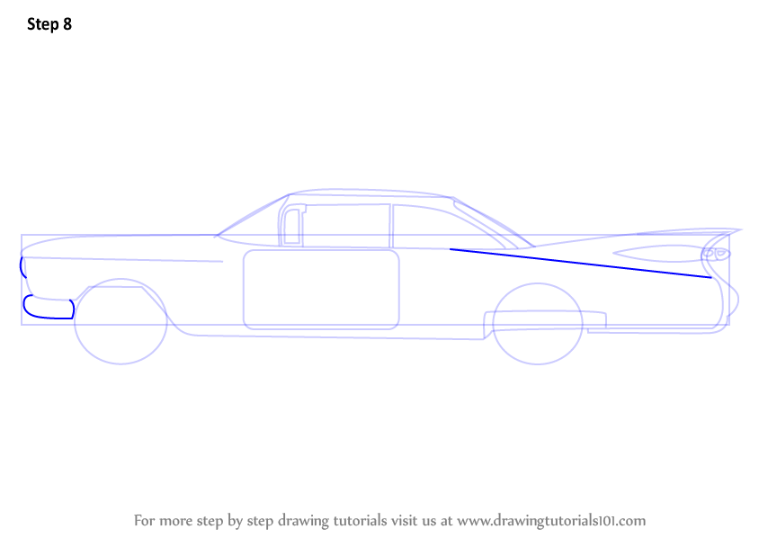 Cadillac Outline Drawing