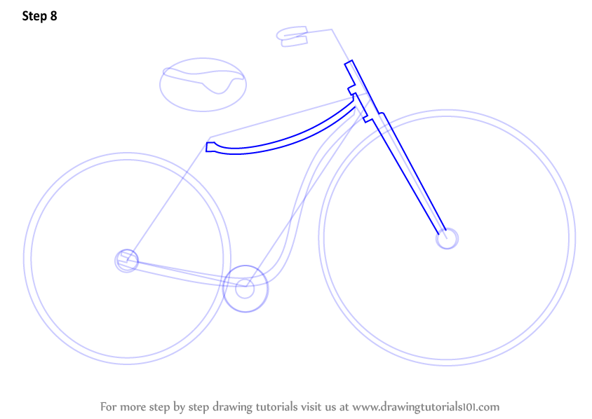 How to Draw Vintage Cycle (Vintage) Step by Step | DrawingTutorials101.com
