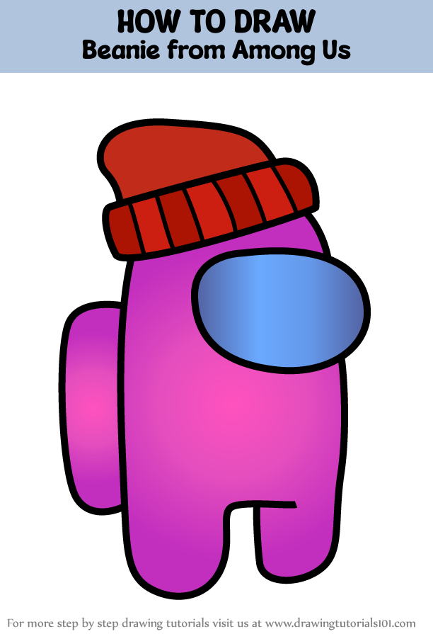 How to Draw Beanie from Among Us (Among Us) Step by Step ...