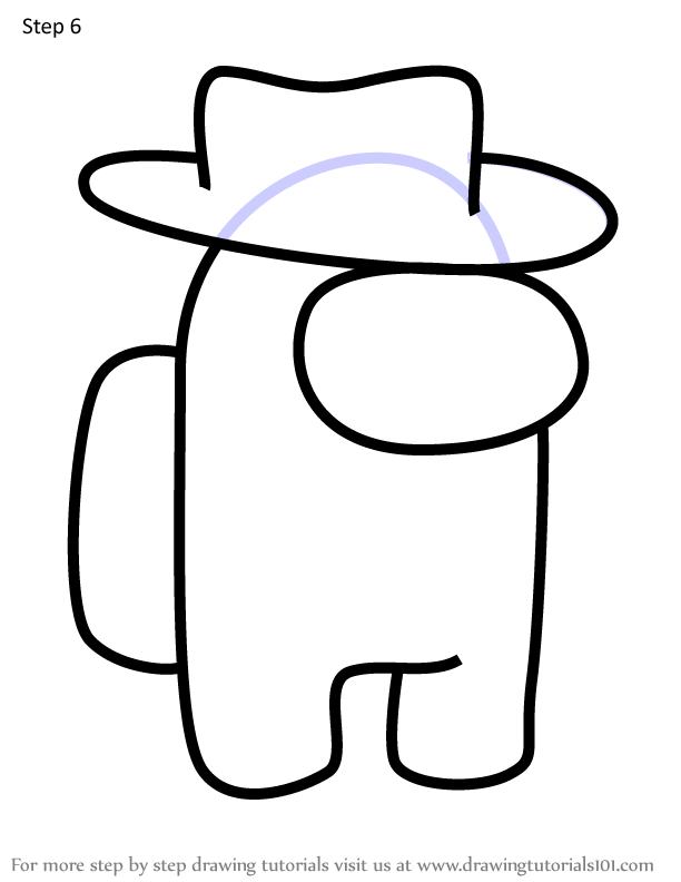 How to Draw Green Fedora Hat from Among Us (Among Us) Step by Step ...