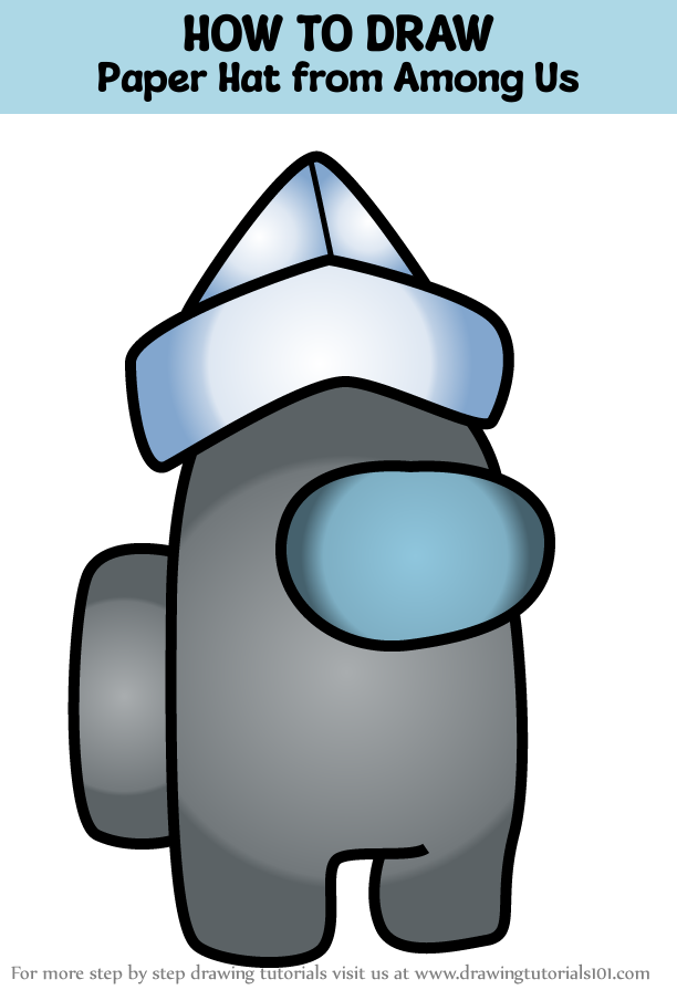 How to Draw Paper Hat from Among Us (Among Us) Step by Step ...
