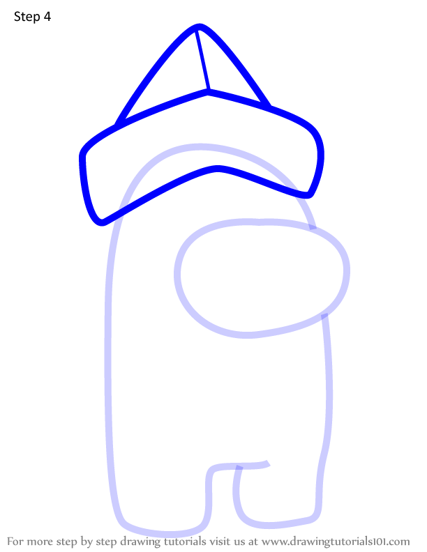 How to Draw Paper Hat from Among Us (Among Us) Step by Step ...